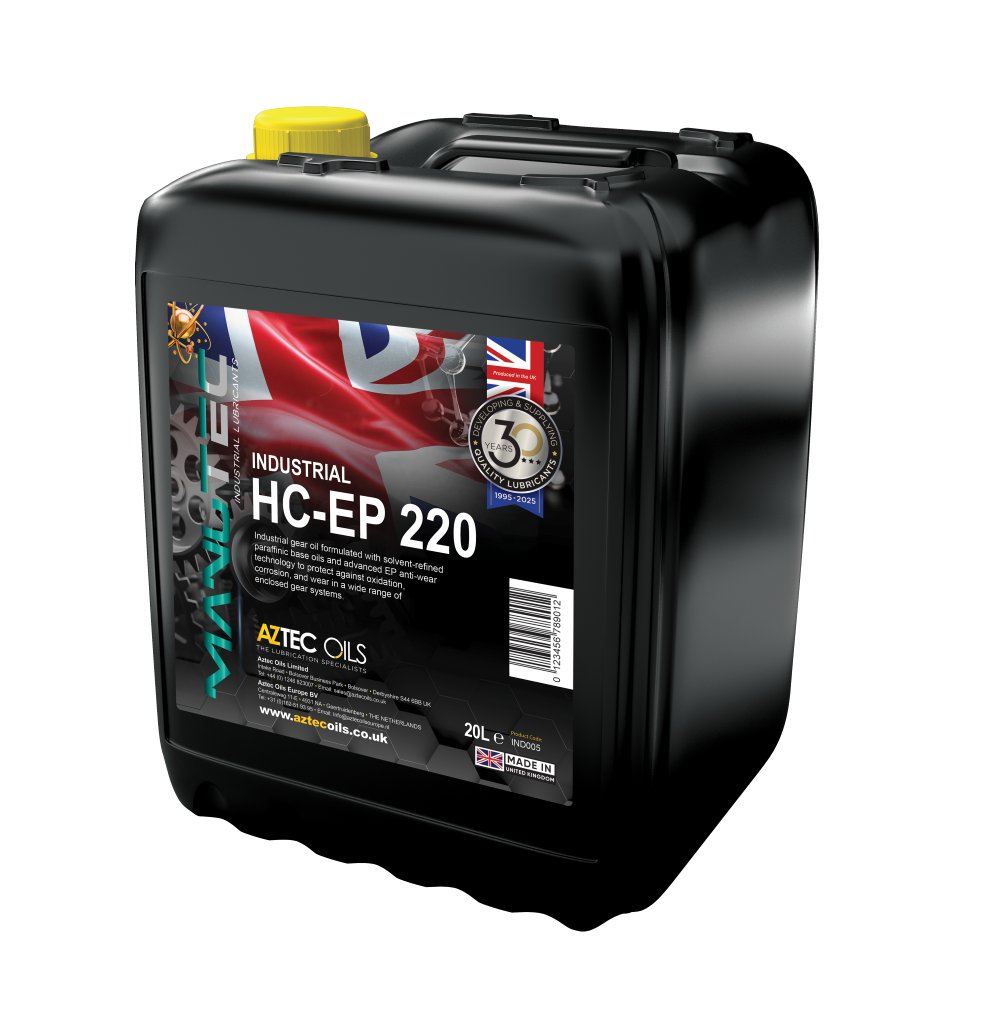 Aztec Oils MANUTEC Industrial HC-EP 220 Industrial Gear Oil - Fuel Tank ...