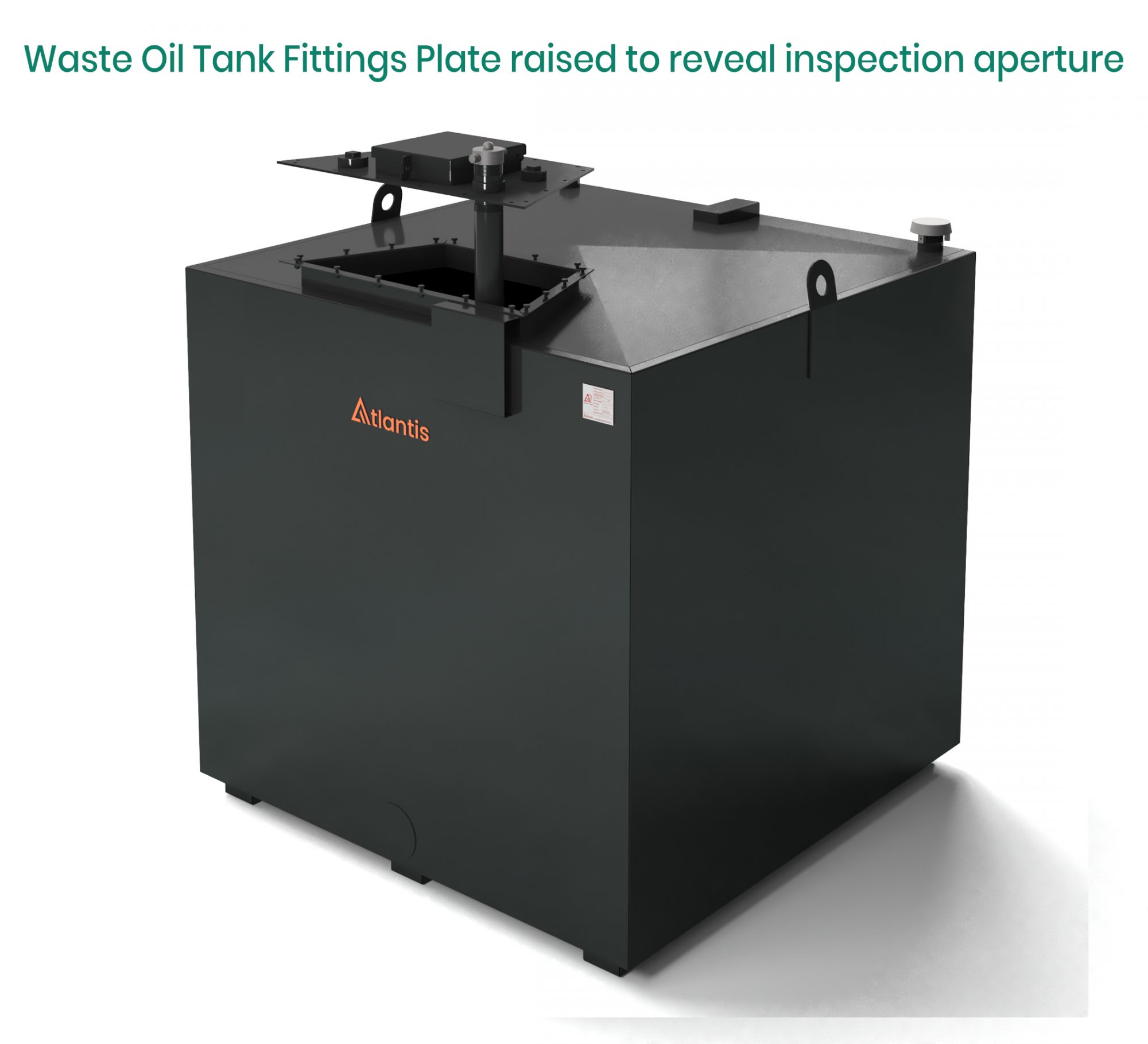 1750 Litre Steel Bunded Imperium® Waste Oil Tank - Fuel Tank Shop
