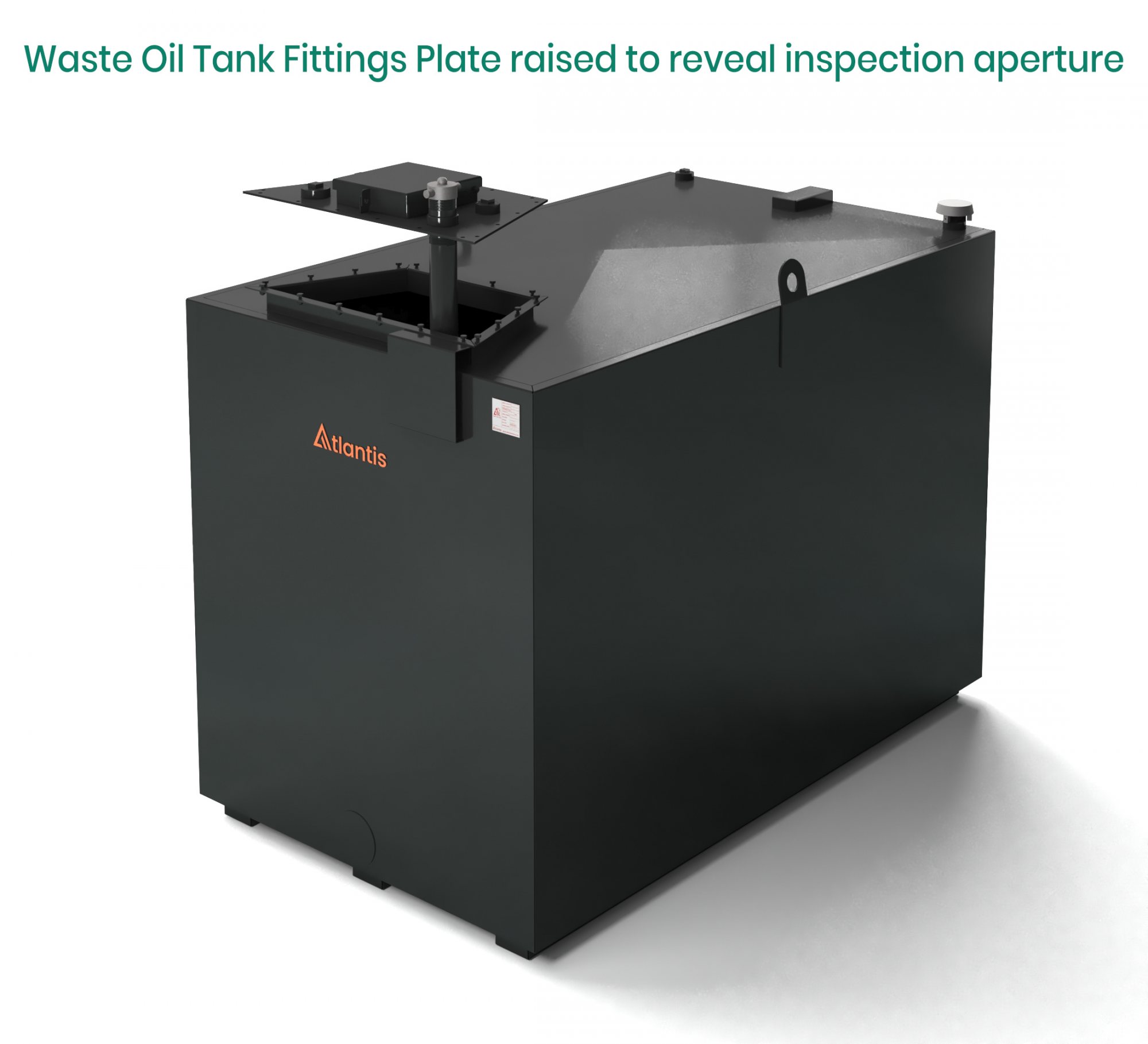 2050 Litre Steel Bunded Imperium® Waste Oil Tank - Fuel Tank Shop