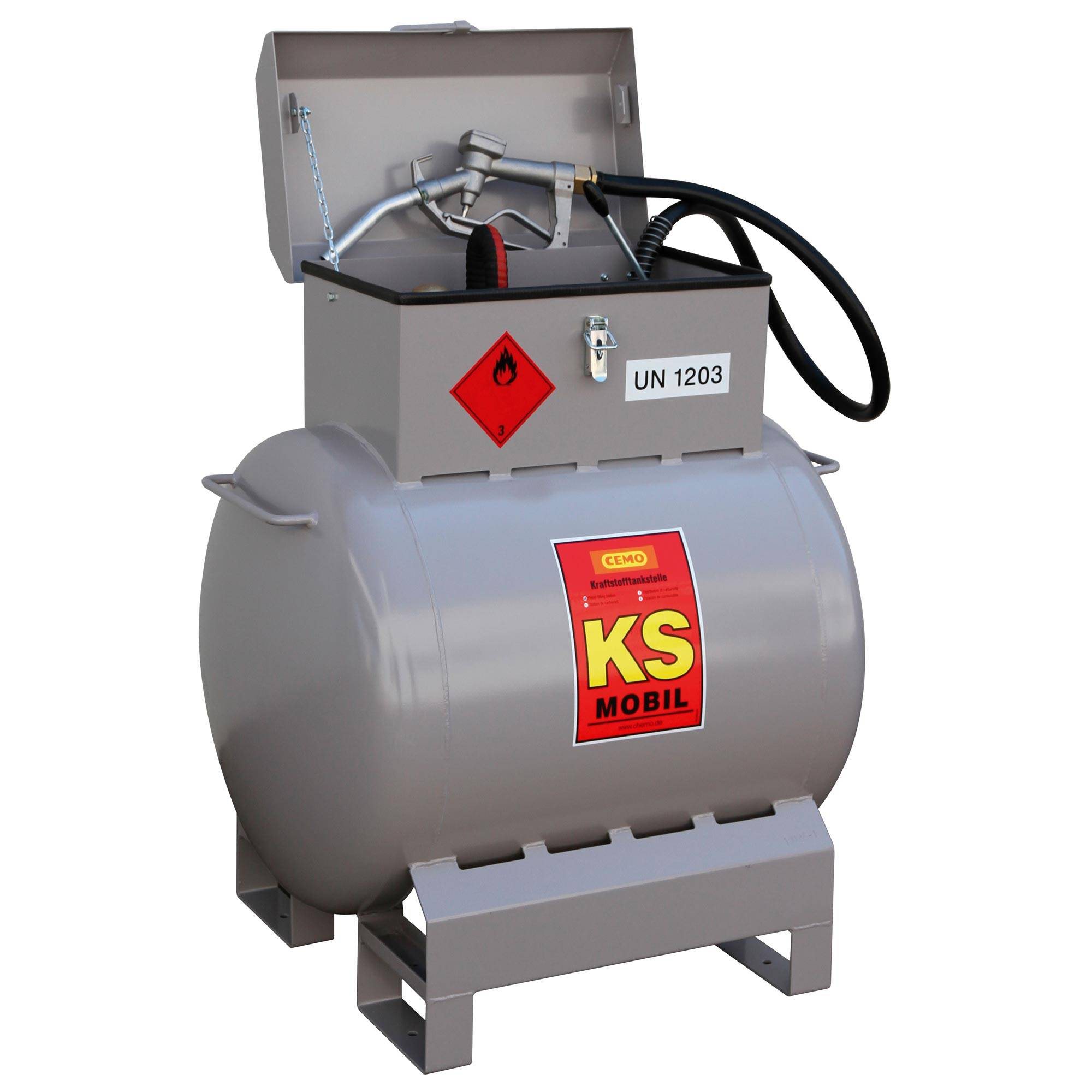 200 Litre Petrol Dispenser - Hand Pump - Cemo KS-Mobile - Fuel Tank Shop