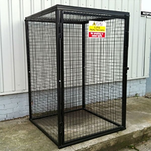 Secure Gas Bottle Storage Cage - 9x 47kg Cylinders (GC30) - Fuel Tank Shop