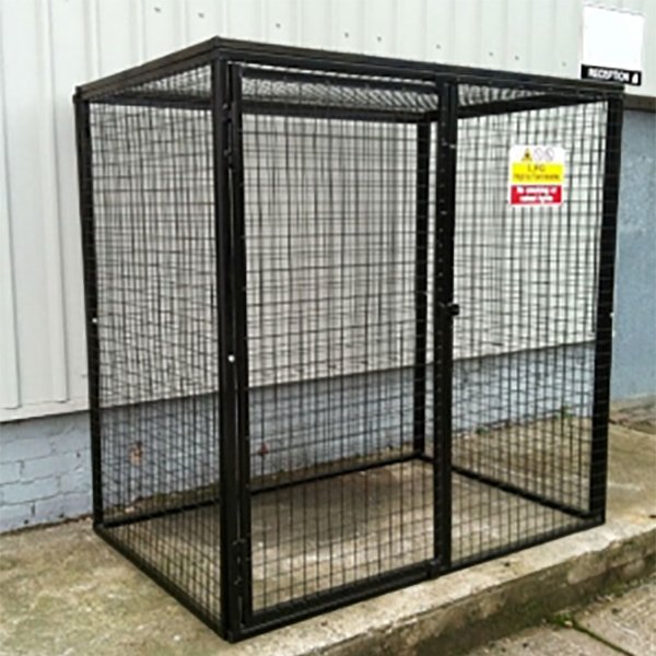 Secure Gas Bottle Storage Cage - 15x 47kg Cylinders (GC40) - Fuel Tank Shop