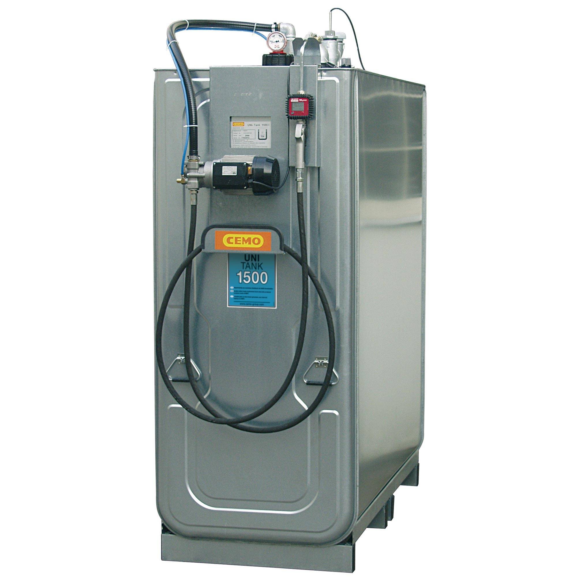 1500 Litre Electric Lubricant Dispenser - Cemo UNI Tank - Fuel Tank Shop