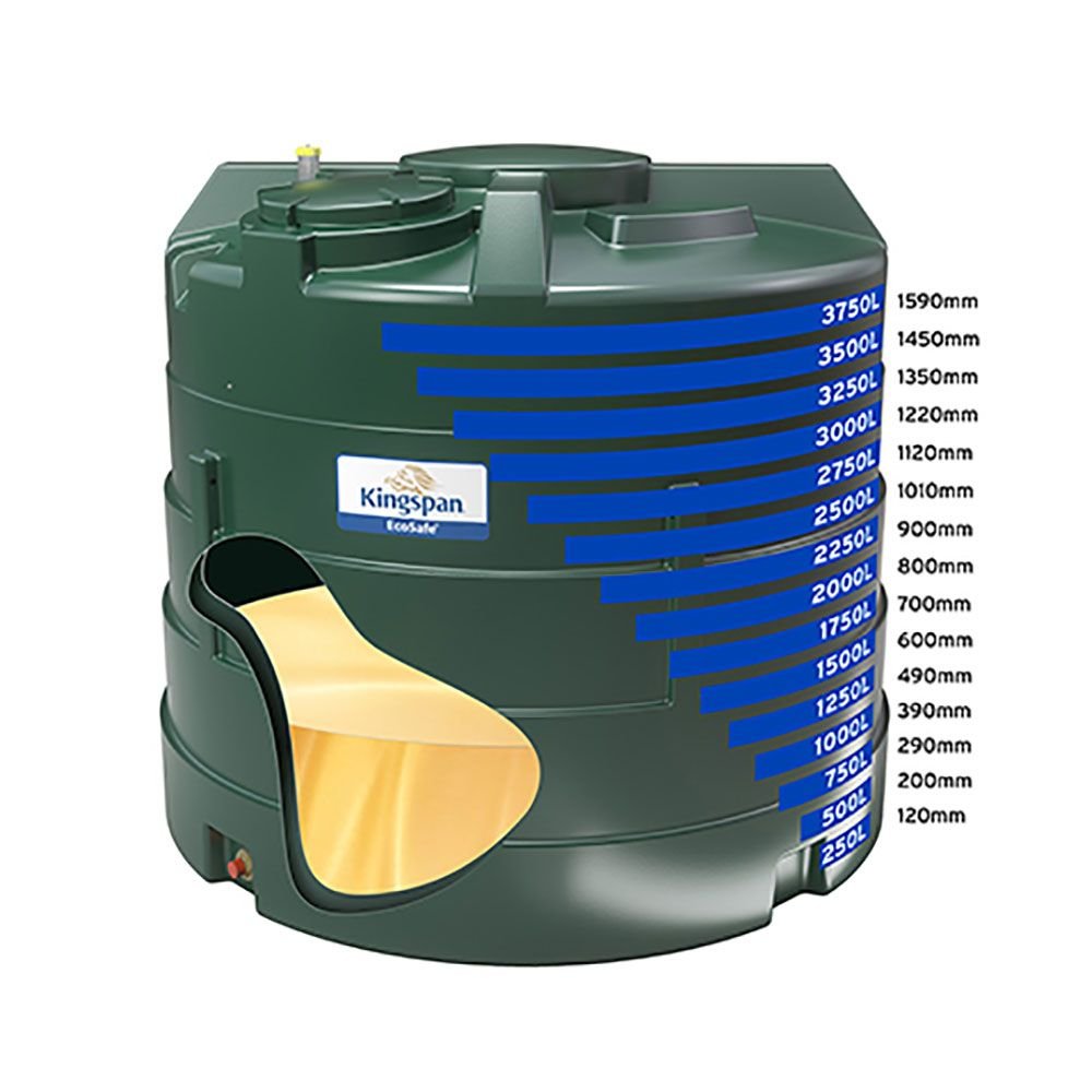 3500 Litre Bunded Oil Tank - Titan ESV3500B / ESV3500T - Fuel Tank Shop