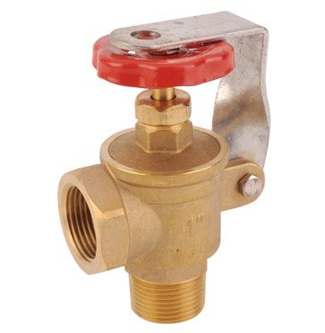 Locking Angle Brass Gate Valve - Fuel Tank Shop