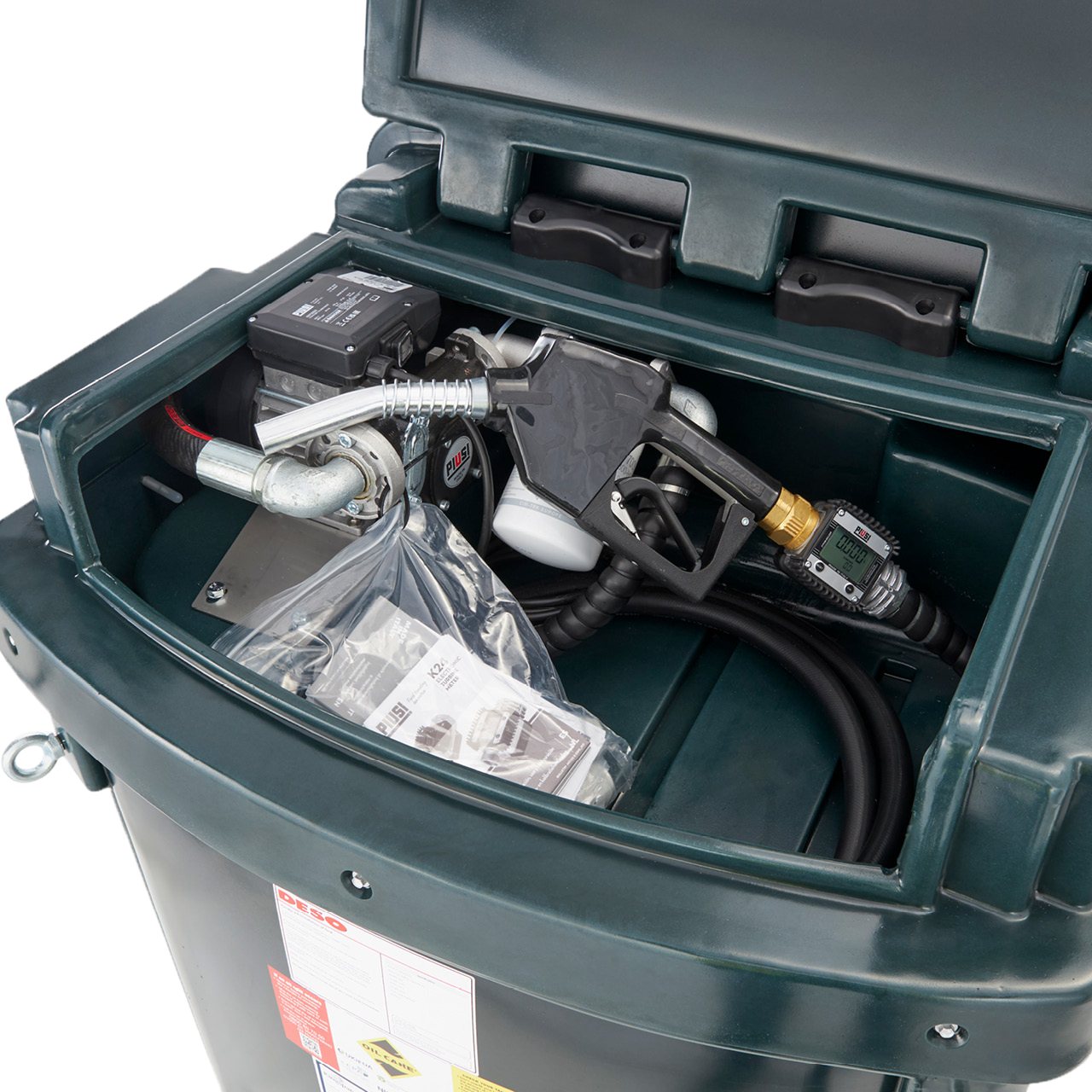 1500 Litre Bunded Diesel Dispensing Tank - Deso H1550PDD - Fuel Tank Shop