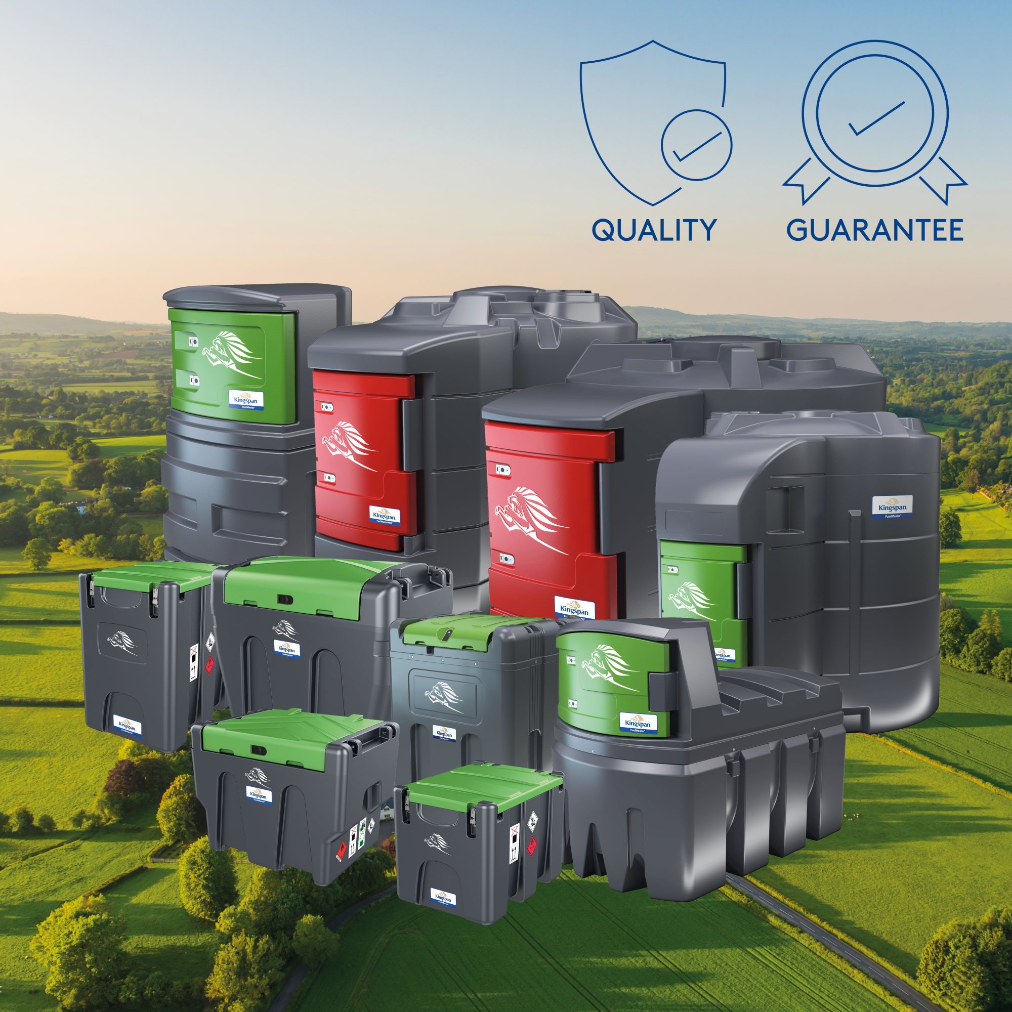 1200 Litre Bunded Titan Fuel Cube FM1200 Standard - Fuel Tank Shop