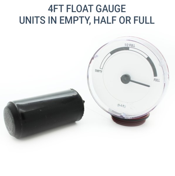 Float Type Clock Contents Gauge 4ft - Fuel Tank Shop