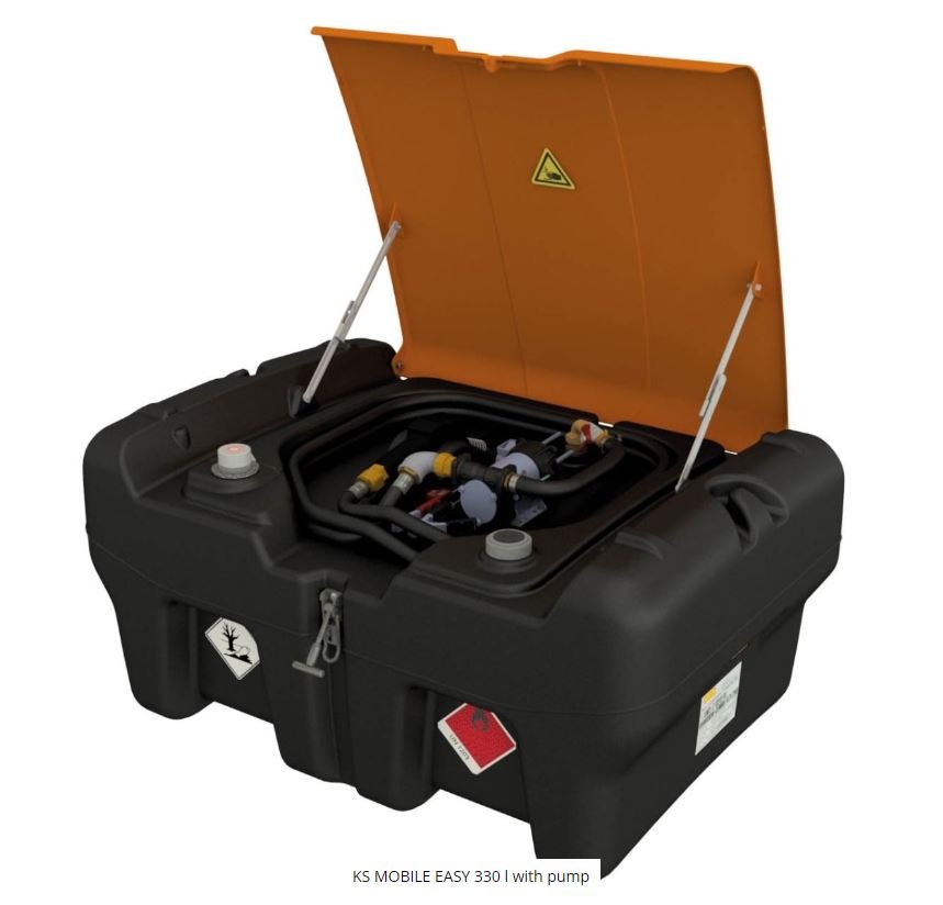 CEMO - 330 Litre ADR Petrol Dispenser - 12v Pump - KS Mobile Easy 11502 ...