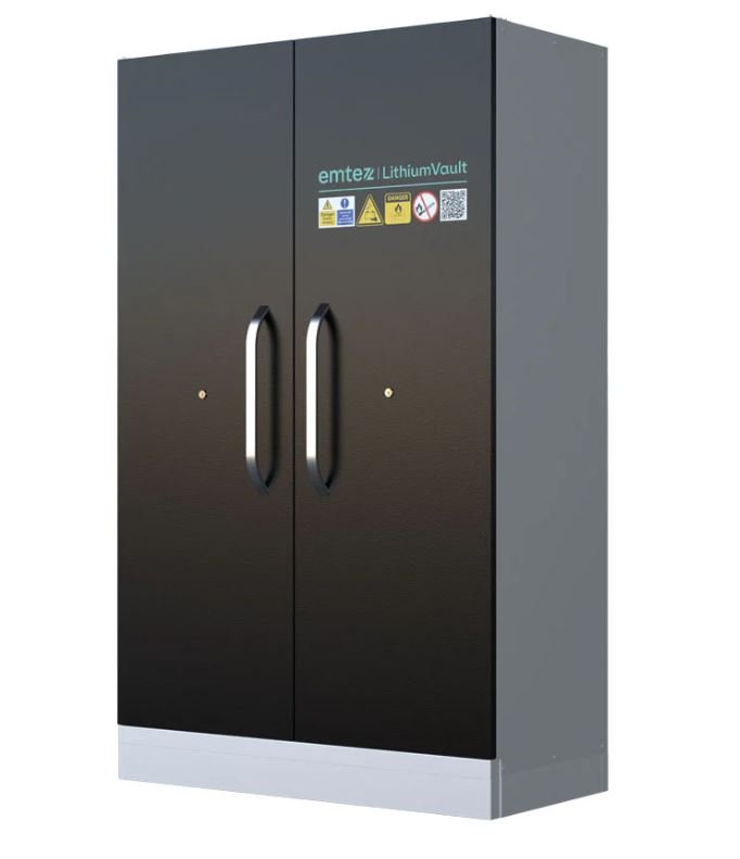90 Minutes Tested 2 Door Lithium-ION Battery Cabinet - Fuel Tank Shop