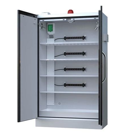 2 Door Lithium-ION Battery Cabinet With Charging & Firepro - Fuel Tank Shop