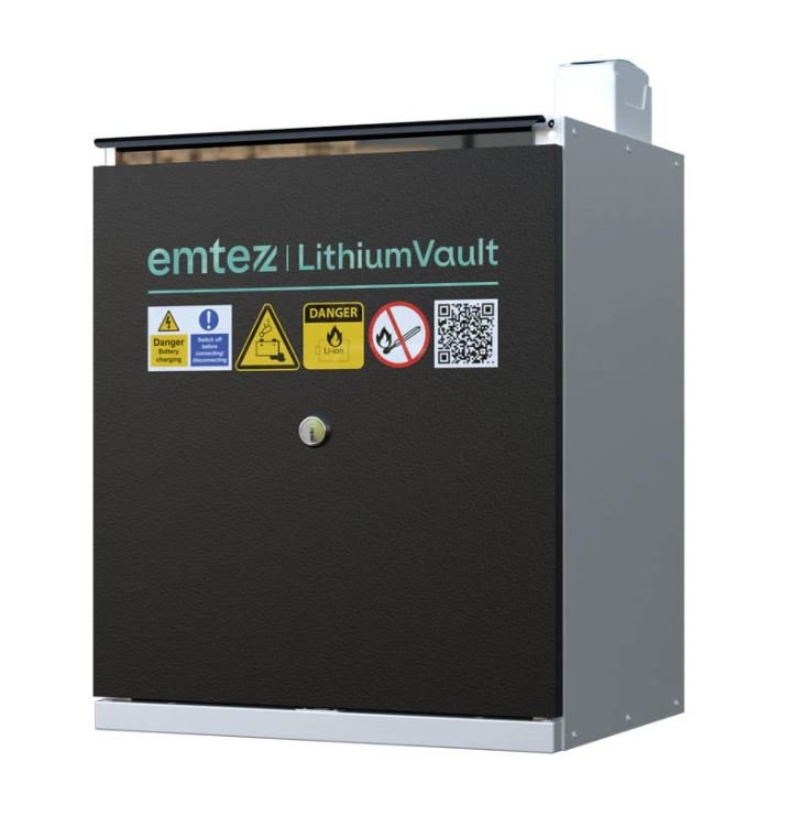 90 Minute Tested 1 Door Small Lithium-ION Battery Cabinet - Fuel Tank Shop