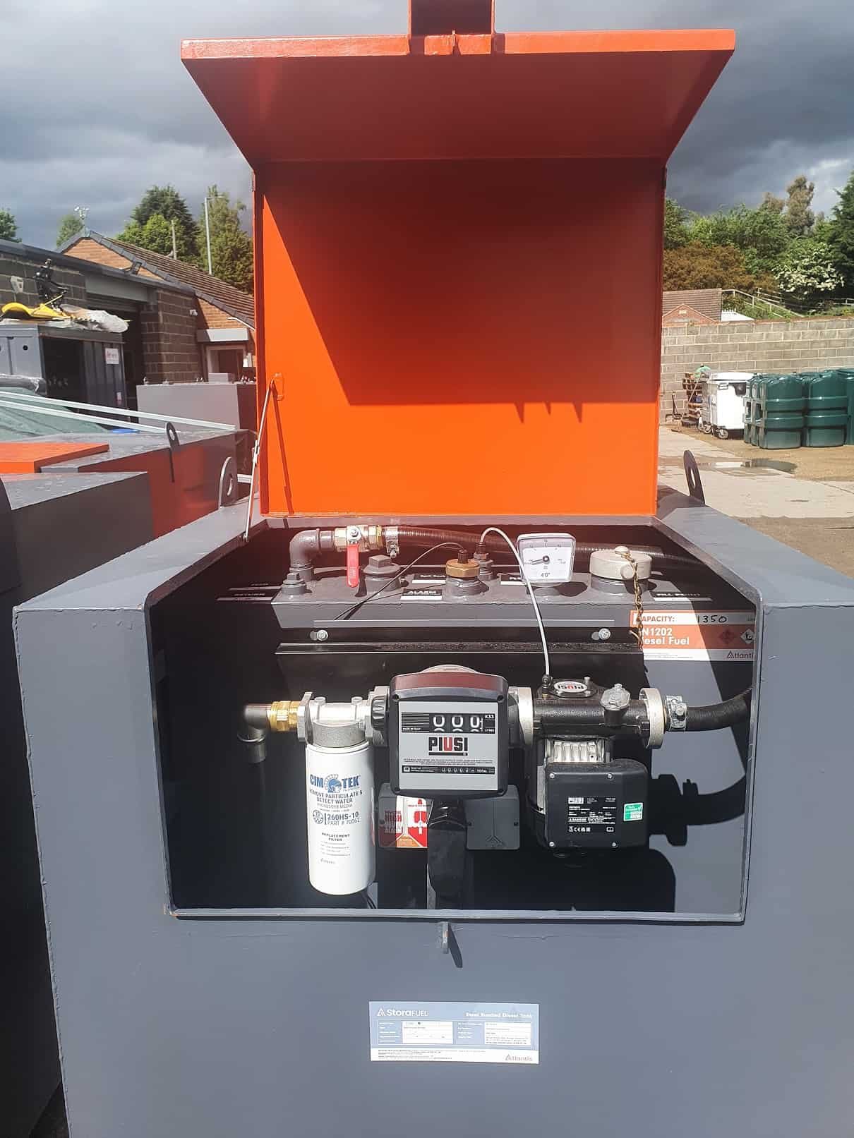 1350 Litre Storafuel Steel Bunded Diesel Dispensing Tank - Fuel Tank Shop