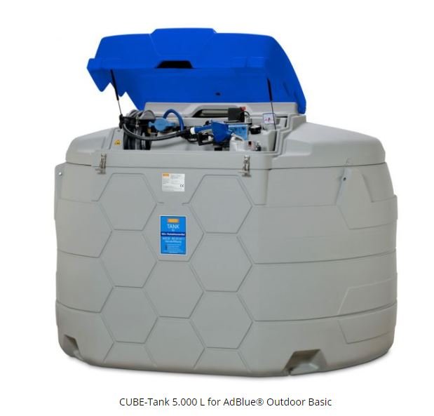5000 Litre CEMO Cube-Tank Outdoor Basic - Fuel Tank Shop