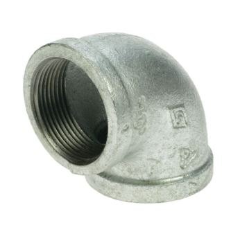 Galvanised Fitting – 90° Elbow – F x F BSPT - Fuel Tank Shop