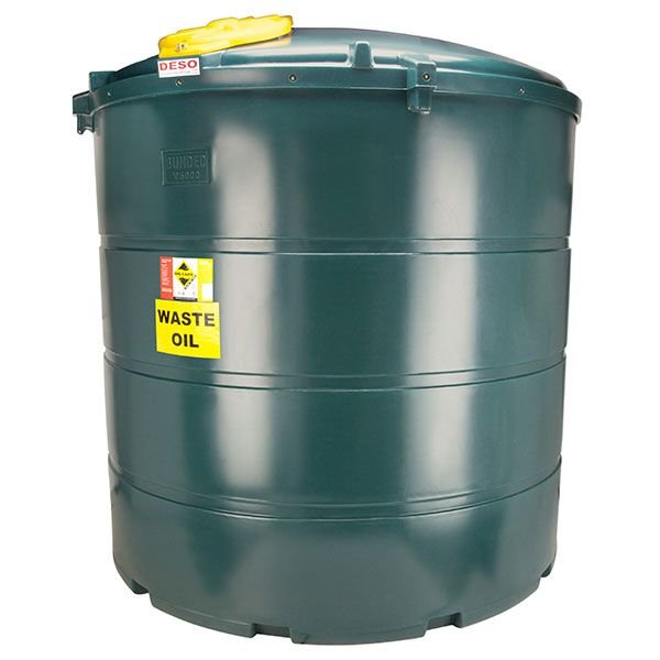 5000 Litre Bunded Waste Oil Tank - Deso V5000WOW - Fuel Tank Shop