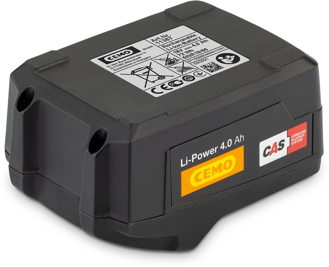 Li-Power CAS 18v 4.0Ah Battery Cemo - Fuel Tank Shop