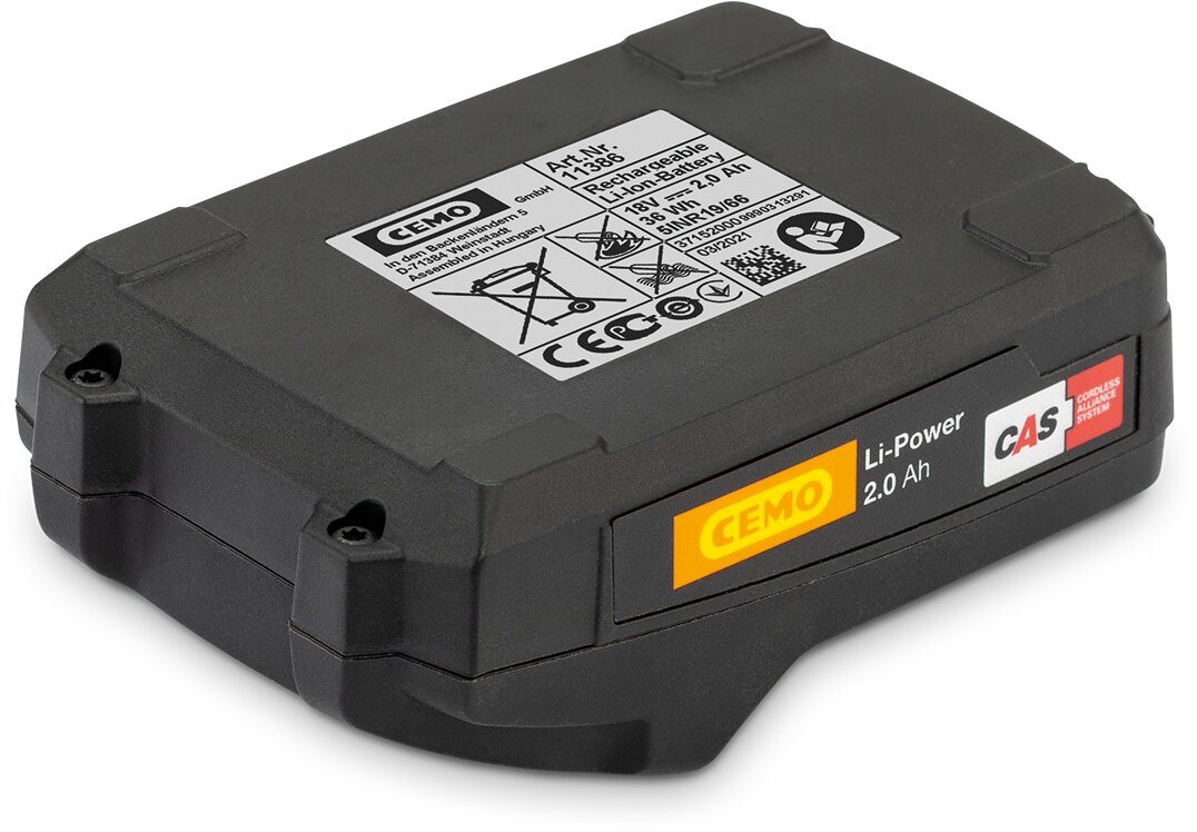 Li-Power CAS 18v 2.0Ah Battery Cemo - Fuel Tank Shop