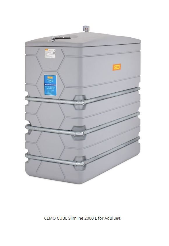 CEMO CUBE Slimline 2000 Litre AdBlue Tank - Fuel Tank Shop