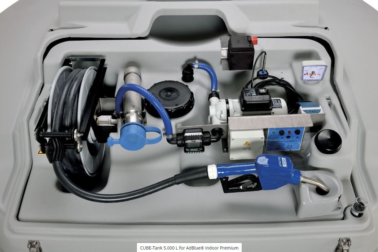 5000 Litre Cube AdBlue Dispensing Tank - Cemo Indoor Premium - Fuel ...