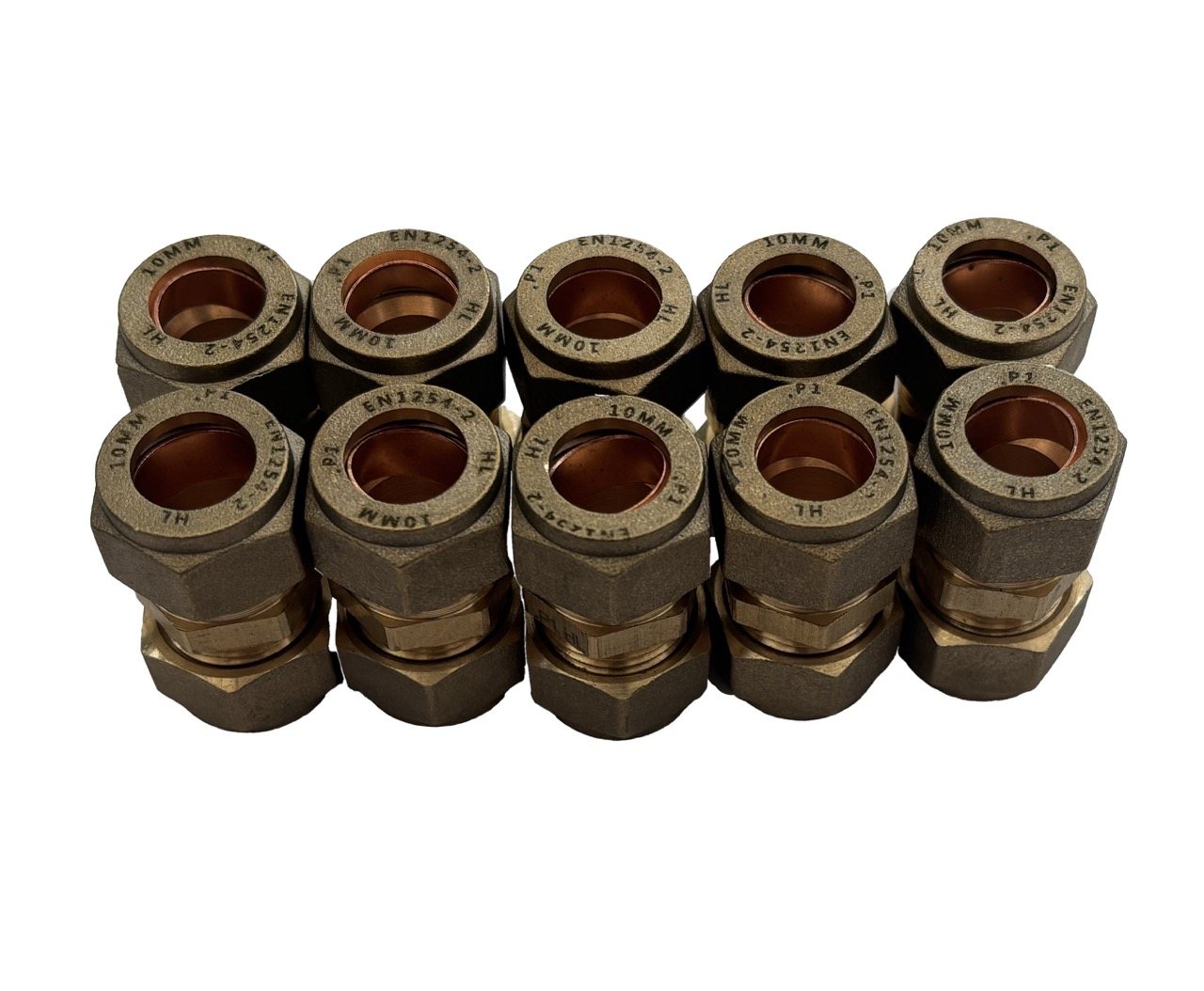 10 x 10mm Straight Compression Coupling - Fuel Tank Shop