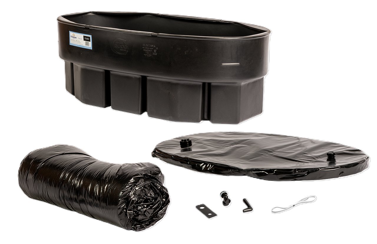 Ferham Open Top Cold Water Tank Oval 40 Gallon - Fuel Tank Shop