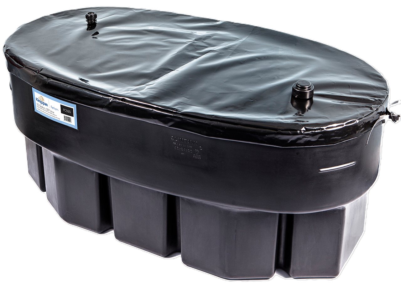 Ferham Open Top Cold Water Tank Oval 50 Gallon - Fuel Tank Shop