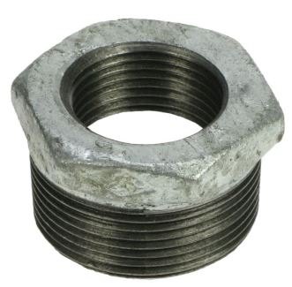 Galvanised reducing bush - Fuel Tank Shop