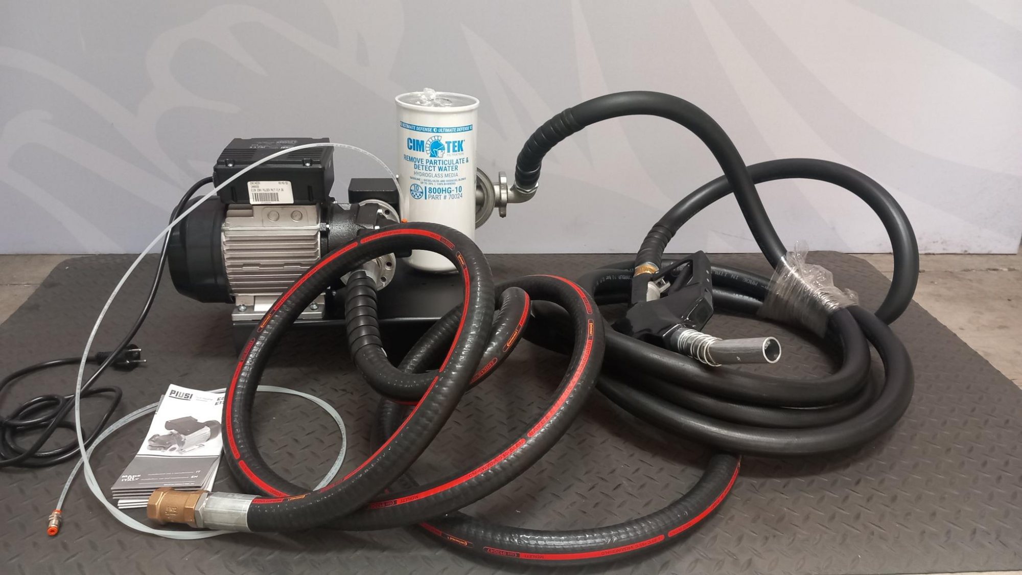 Piusi Panther E120 transfer pump kit with pulse outlet - Fuel Tank Shop