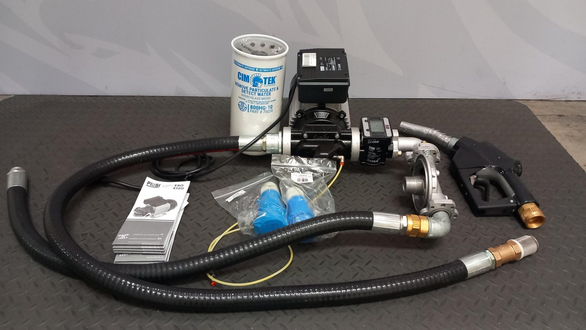 Piusi Panther E120 Diesel Transfer Pump kit 230v, Hose Tails - Fuel ...