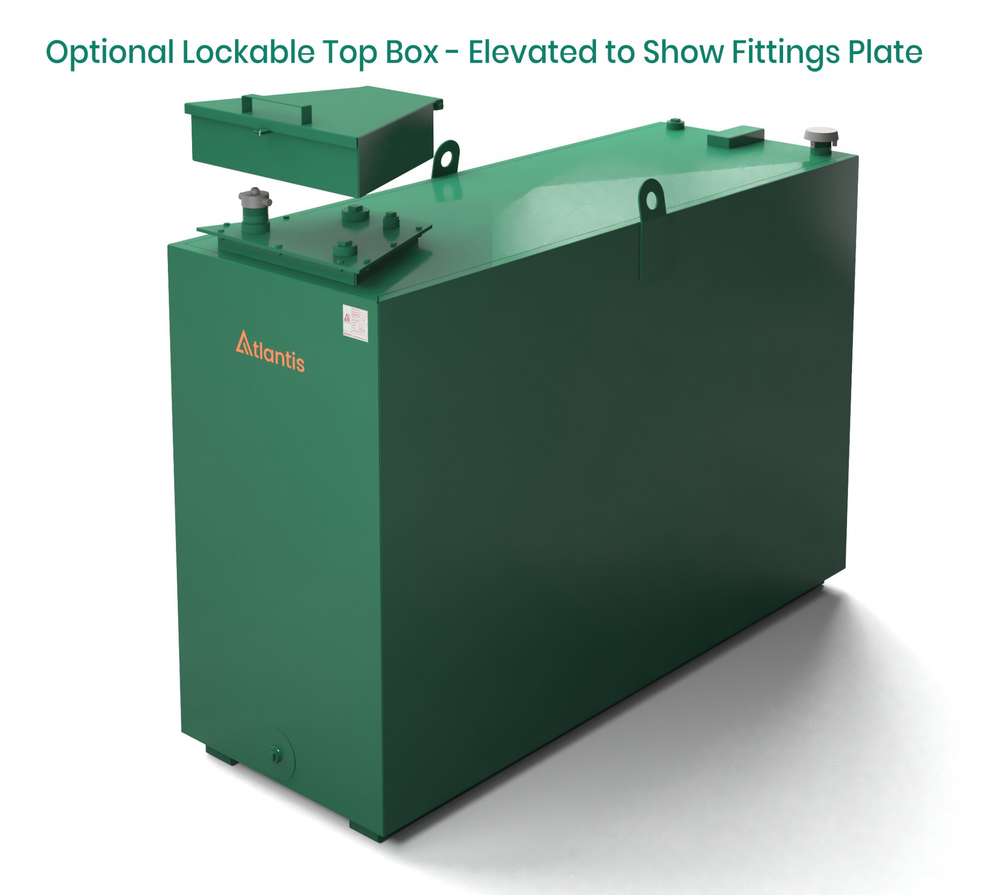 Atlantis 1350L Steel Bunded Oil Tank Imperium Technology - Fuel Tank Shop
