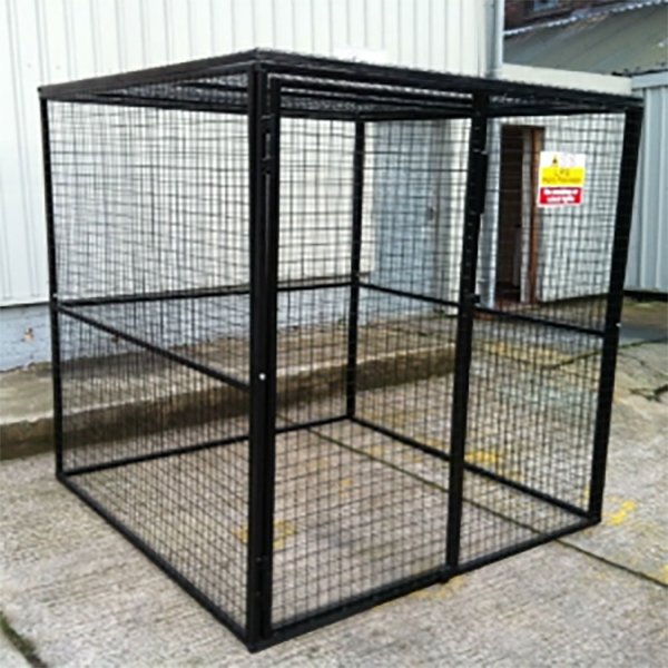 Secure Gas Bottle Storage Cage - 25x 47kg Cylinders (GC50) - Fuel Tank Shop