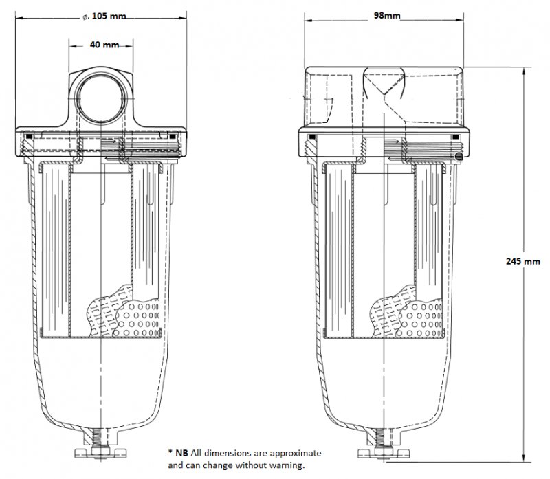 Groz Particle Filter - Fuel Tank Shop