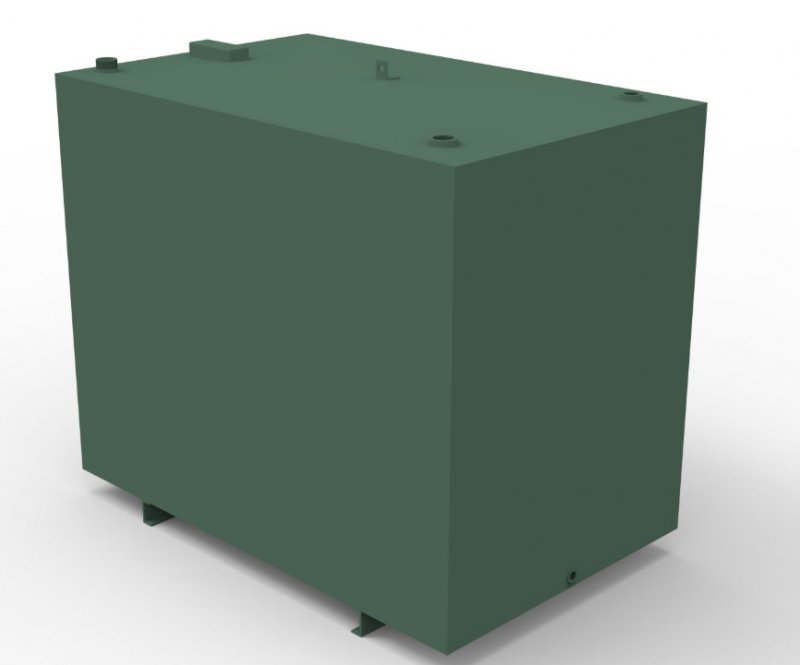 1500 Litre Bunded Steel Oil Tank - Fuel Tank Shop