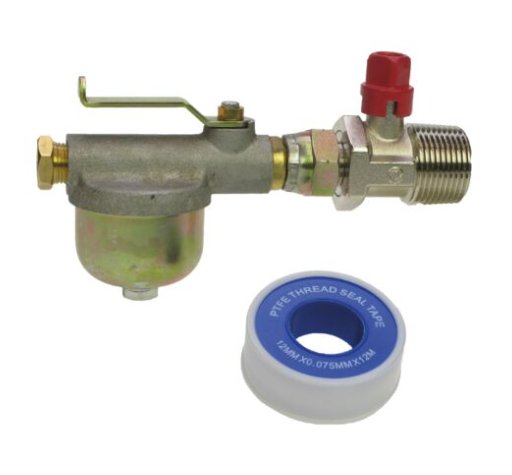 Oil Tank Filter Valve Assembly with 1/4" Turn Valve - Fuel Tank Shop