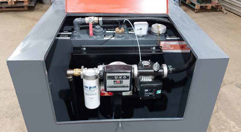 1350 Litre Storafuel Steel Bunded Diesel Dispensing Tank - Fuel Tank Shop