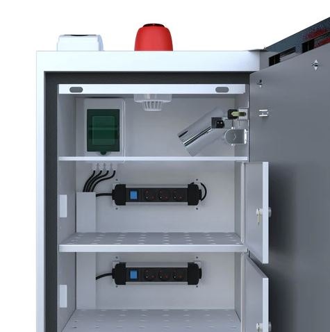 1 Door LithiumVault FirePro Single~Phase Locker Cabinet - Fuel Tank Shop