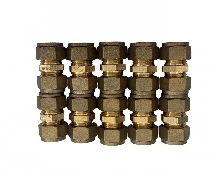 10 x 10mm Straight Compression Coupling - Fuel Tank Shop